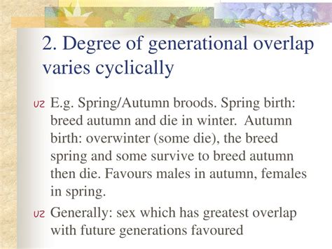 PPT Adaptive Sex Ratio Adjustment In Overlapping Generations An Exploratory Study PowerPoint