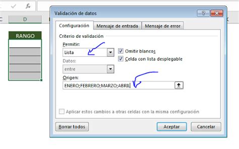 Cómo usar las VALIDACIONES de DATOS en celdas y rangos en EXCEL Aprende y Enseña Excel