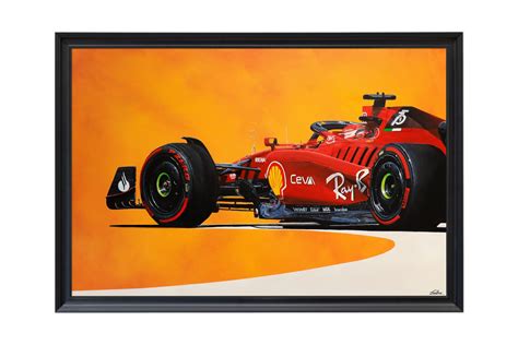 James Stevens Charles Leclerc 22 Ferarri Art No Naked Walls