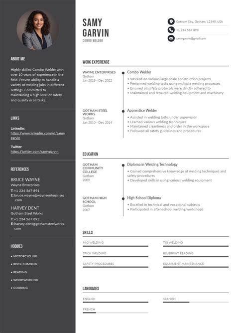 Combo Welder Resume Examples Expert Cv Templates And Tips