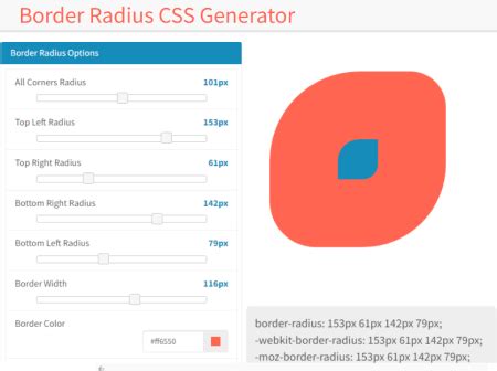 Best Free Online Css Border Radius Generator Websites