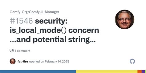security is local mode concern and potential string issues