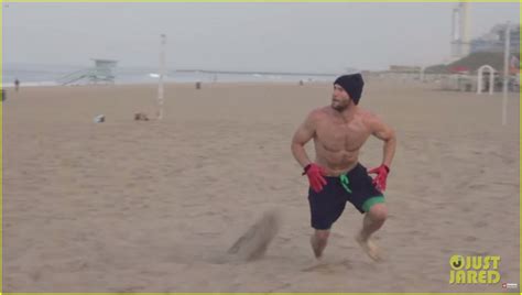 Julian Edelman Does A Shirtless Workout With Jimmy Garoppolo Photo