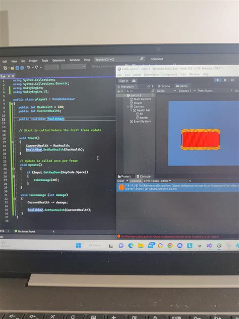 Been Following A Tutorial But Just Cant Get Hpbar To Workwhat Am I