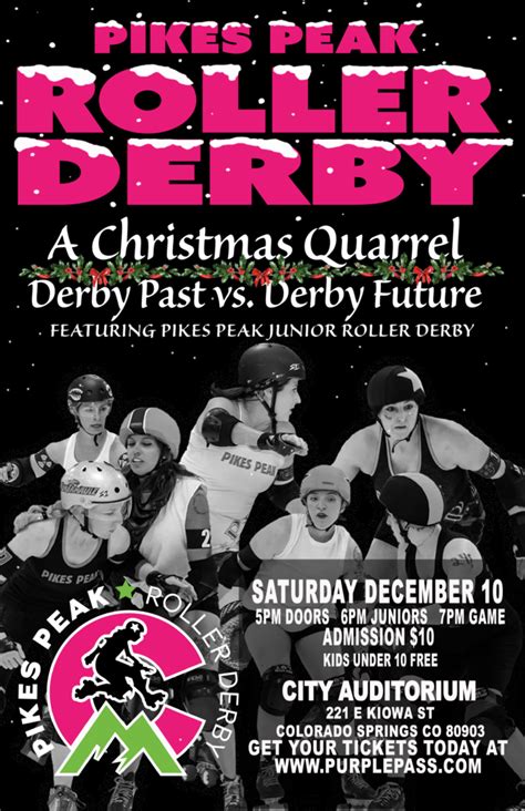A Christmas Quarrel Derby Past Vs Derby Future Pikes Peak Roller Derby