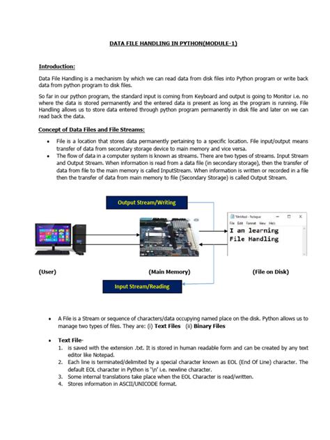 file handling module 1 pdf computer file input output