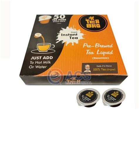 Tea Bro Assam Tea Pre Brewed Tea Liquid Pods Exporter Supplier From Bhopal