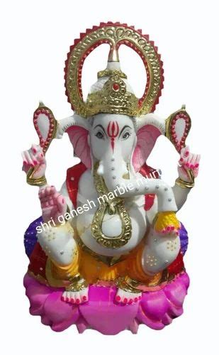 White Marble Ganesh Murti Statue Home At Rs 11000 In Alwar Id