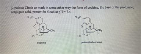 Solved Circle Or Mark In Some Other Way The Form Of Codeine