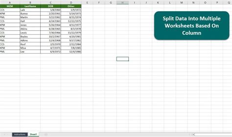 Split One Excel Sheet Into Multiple Sheets Based On Column Value Eloquens