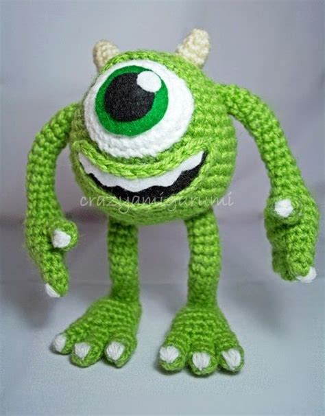 Mike Wasowski Monsters Inc Amigurumi Doll By Zulemax Monsters Inc