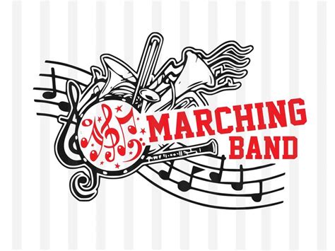 Marching Band Svglove Band Svgmusic Notes Svgband Svgdrum Svglove