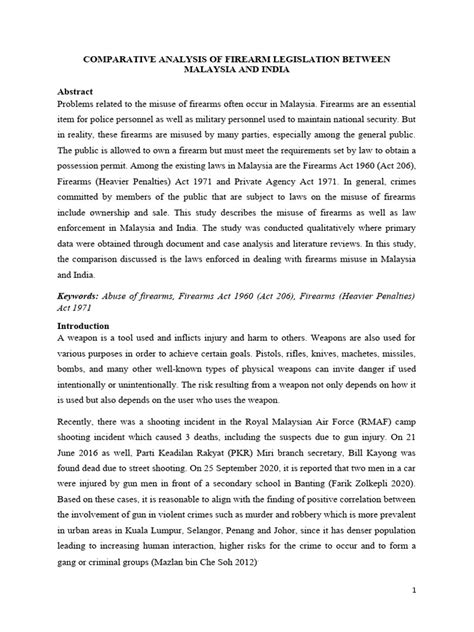 Article Radin Ramlan Radin Taha Draft Pdf Gun Control Crimes
