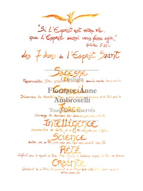 Les 7 dons de l Esprit L Atelier de l Enfant Jésus