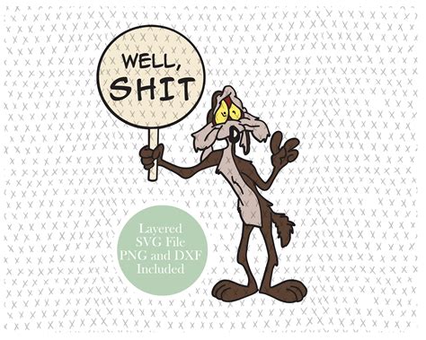 Wile E Cayote Svg Cut File Svg Cut File Clipart Png Instant Download