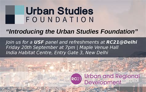 Urban Studies Foundation In Delhi For Rc21 Urban Studies Foundation