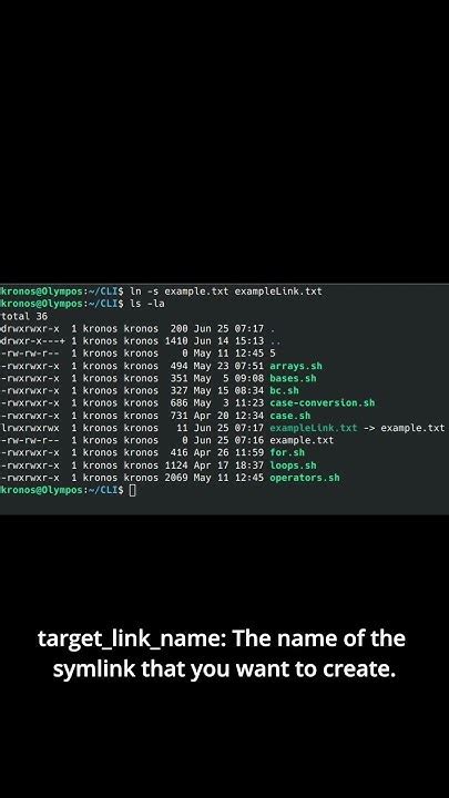💻 How To Create A New Symlink In Linux 💻 Linux Shell Cli Konsole