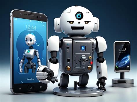 Premium Ai Image Smartphone Robot And Technology