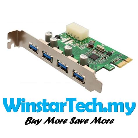 4 Ports Usb 30 Usb30 Internal Pcie Pci E Express Expansion Card