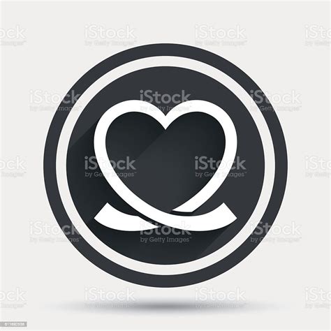 Ruban Coeur Signe Icône Symbole De Lamour Vecteurs Libres De Droits Et