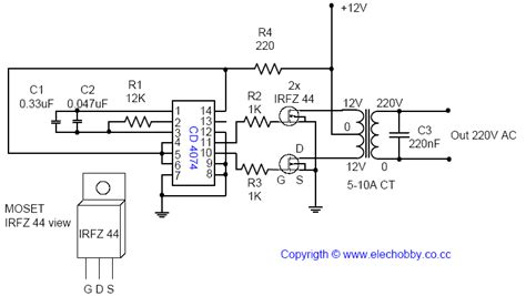 Pin Em Inverter Circuit