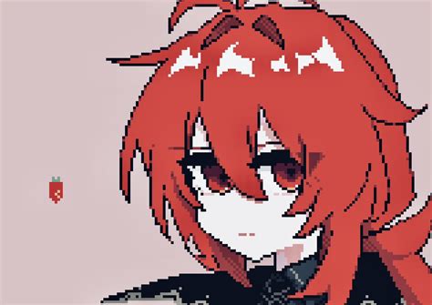 ディルック原神 「」まごころかけごはんのイラスト