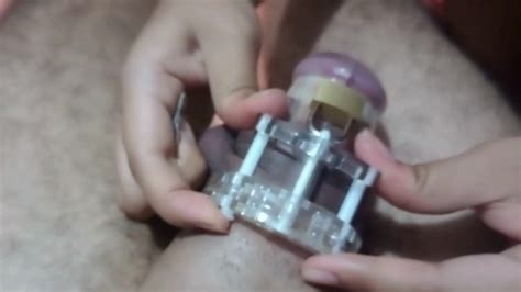 Watch Hotwife Install The Chastity Cage On My Cuckold Before A Date