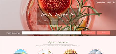 Github Devlarabarcocktail Cookbook Girls Night In The Cocktail