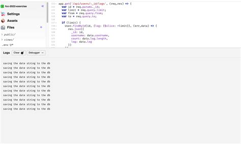 Exercise Tracker The Date Property Of Any Object In The Log Array