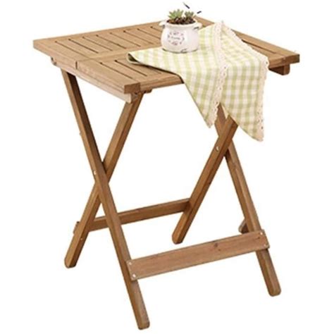 Stockage Retro Table Fleur Pliable en Bois Kiosque Salon de thé Café