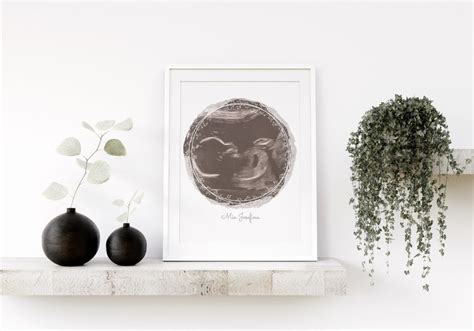 Baby Scan Print Ultrasound Photo Pregnancy Announcement Etsy UK