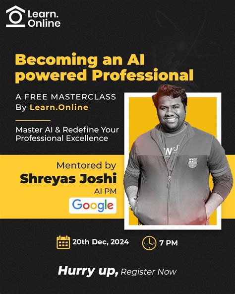 Shreyas Joshi On Linkedin Register And Find Out Tomorrow If The Ai