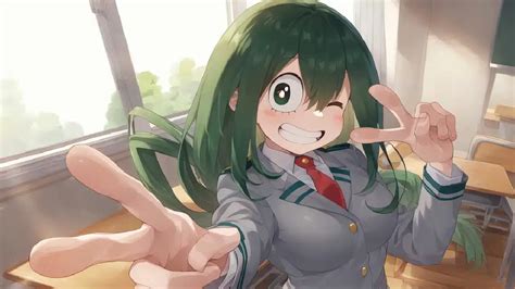 Este Adorable Sticker De Tsuyu Asui De My Hero Academia Alegrar Tus Mensajes