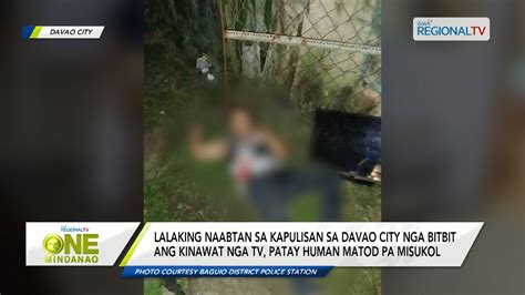 Lalaking Naabtan Sa Kapulisan Nga Bitbit Ang Kinawat Nga Tv Patay Human Misukol