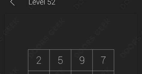 Math Level 52 Solution ~ Doors Geek