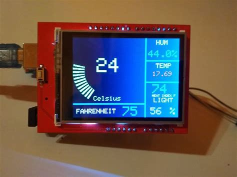2 4 Tft Arduino Weather Station With Multiple Sensors Artofit