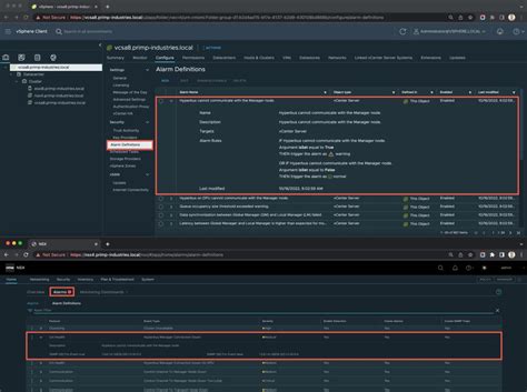 Nsx Alarms In Vcenter Server Using Vsphere Events In Vsphere 8 R Vmware