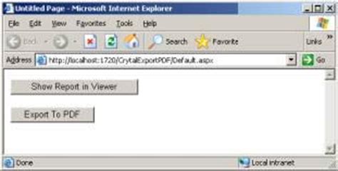 Export Crystal Reports To Pdf File