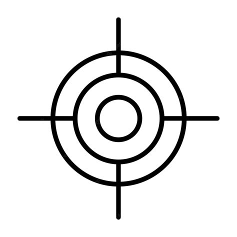 Premium Vector Target Line Icon