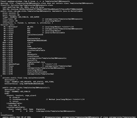 Javaclass Whoopsunix