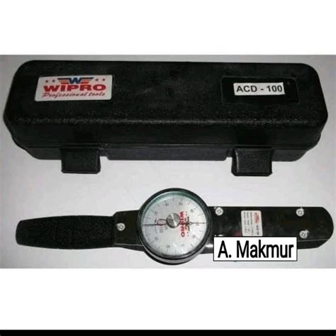 Jual Wipro Ratchet Torque Wrench 0 5 In Wipro Acd100 With Dial Indicator Shopee Indonesia