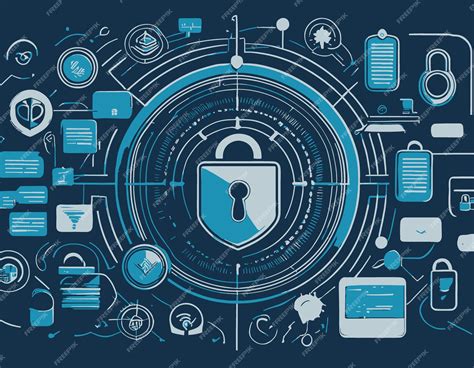 Cybersecurity Illustrations Vector Graphics Premium Ai Generated Vector