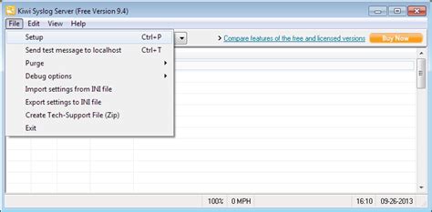 saving system event logs to a syslog server keenetic