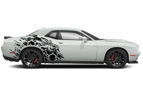 Side Angry Hornet Graphics Vinyl Decals For Dodge Challenger
