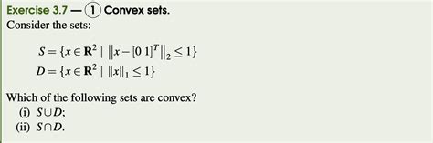 Solved Correct Me If Im Wrong Here Please S Is Convex Chegg