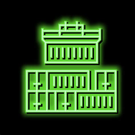 Containers Loader Port Neon Glow Icon Illustration Vector Art At Vecteezy
