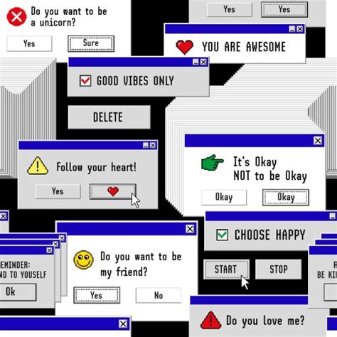 Retro Computer Window Old User Interface Warning Vector Image