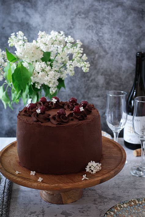 Angelloves Cooking Шоколадова бисквитена торта с вишни Мон Шери Mon