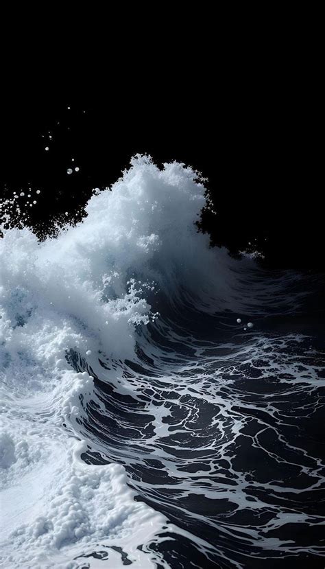 Dark Wave Photography Wave Wallpaper Aesthetic Black Waves Dark