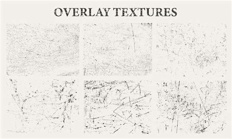 Premium Vector Set Of Grunge Overlay Textures